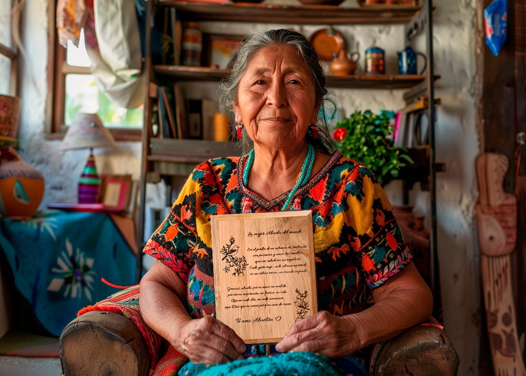 Abuela Gift, Mexican Grandma Gift, Spanish Grandmother Poem, Te Amo ...