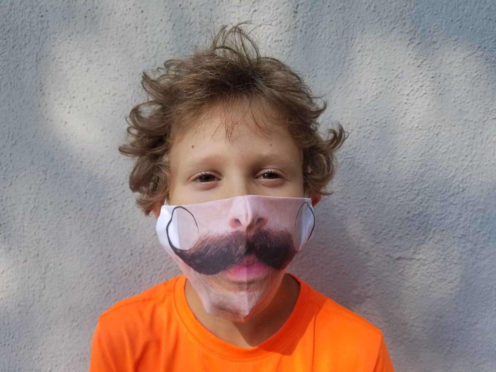 Face Mask, man With Moustache, Cotton, Filter Pocket, Nose Wire ...