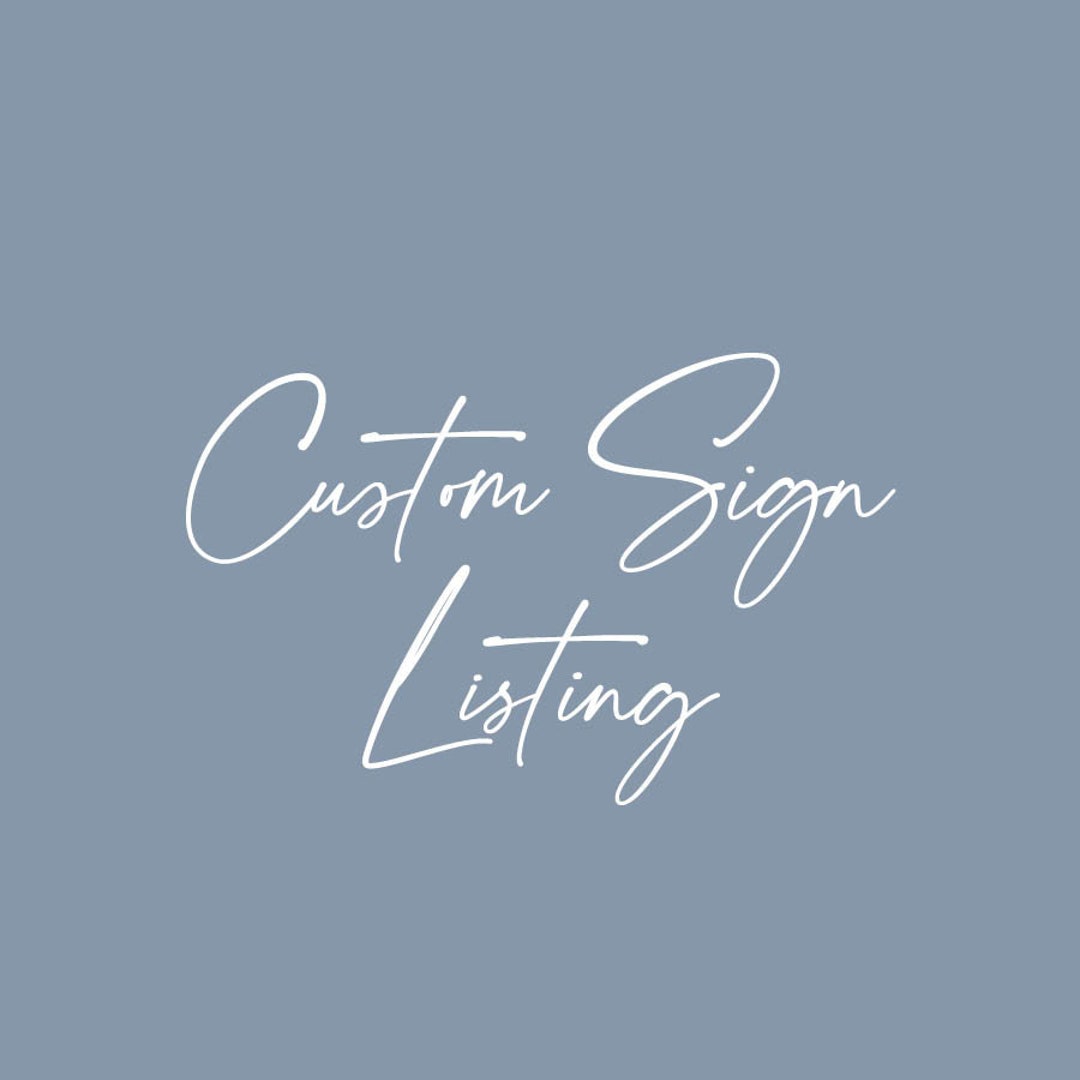 Custom Sign Listing- Cain & Co Stationery - Etsy