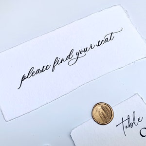 Wedding Seating Chart-deckled Paper Seating List (printed) - Etsy