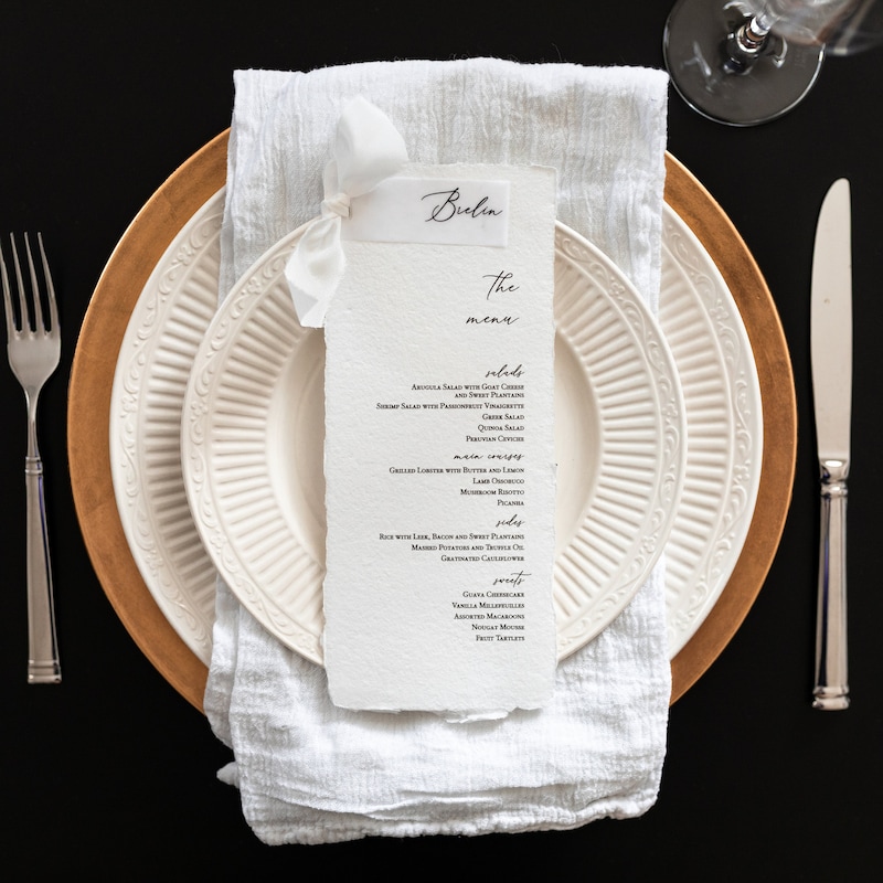 Menu Place Cards - Etsy