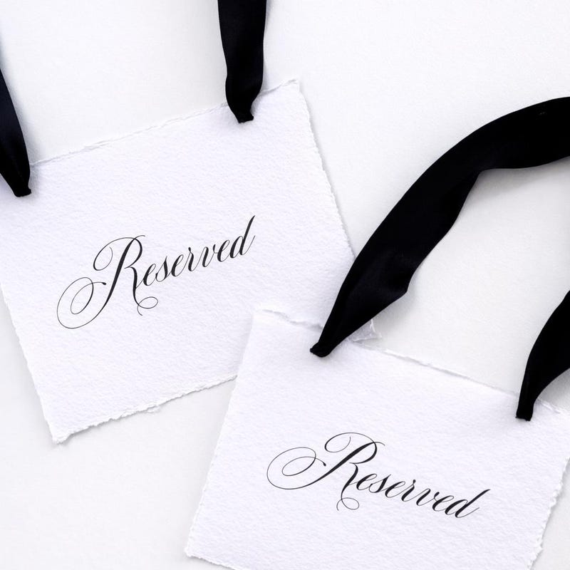 Reserved Table Sign - Etsy