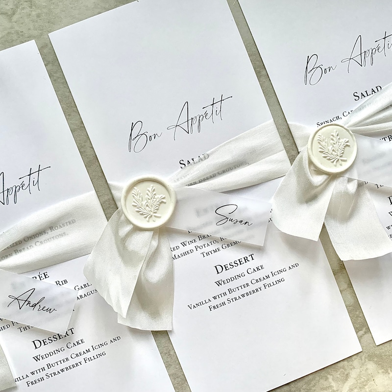 Buffet Menu Tags - Etsy