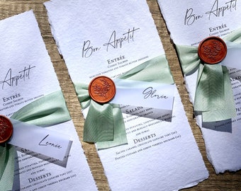 Silk Menus - Etsy