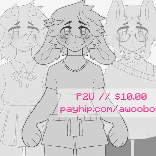 Furry P2U Base With 55 Options - Etsy