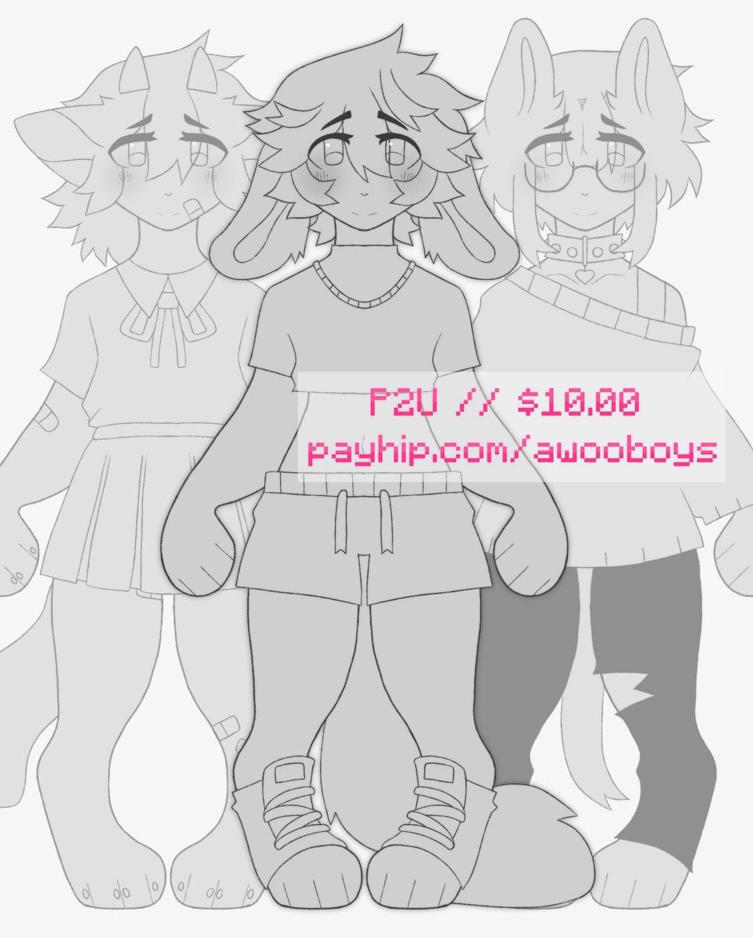 P2U ANTHRO FURRY BASE 2021 - Etsy