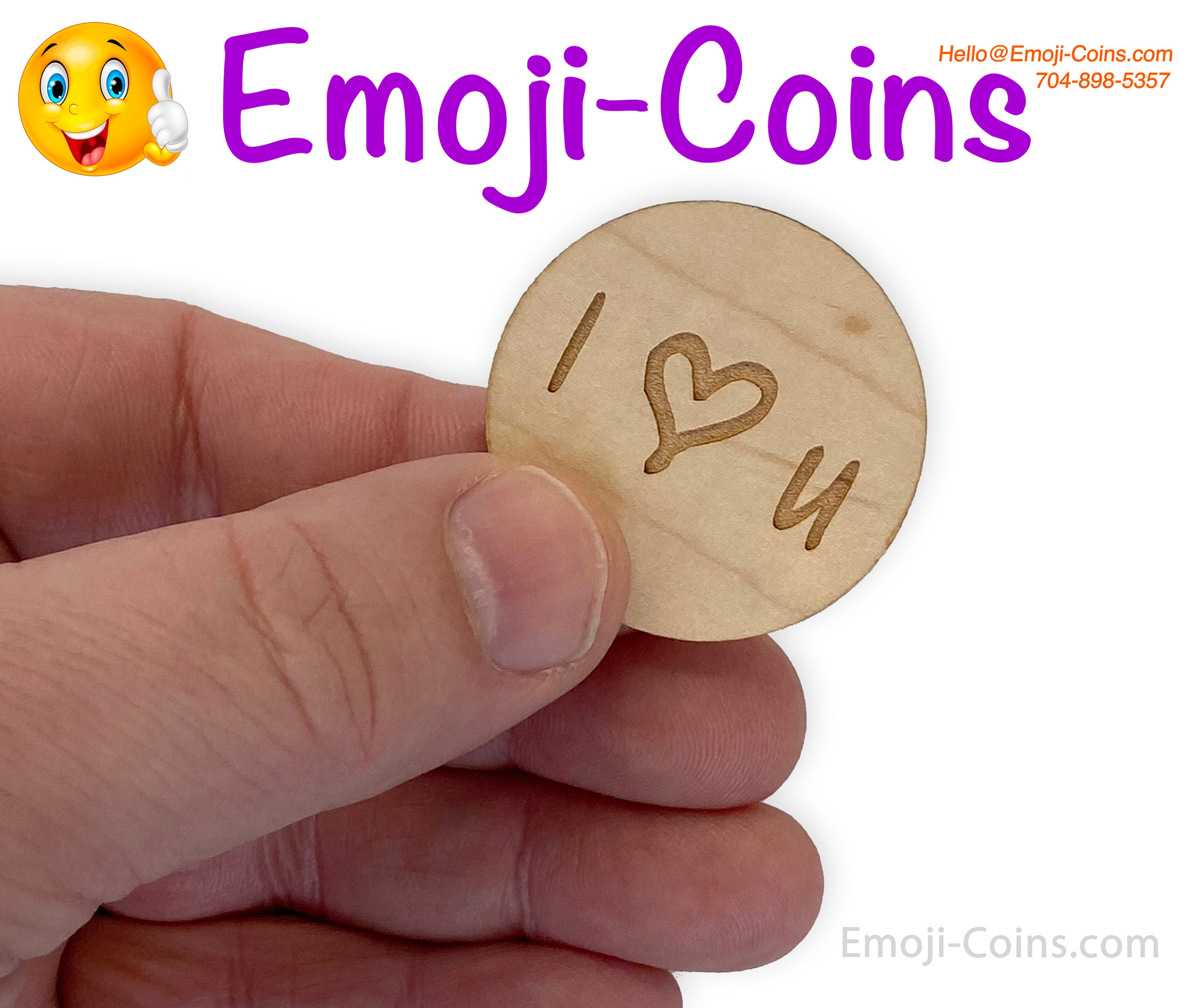 Dizzy Face Emoji-coin Personalized Laser Engraved Tokens With Uplifting ...