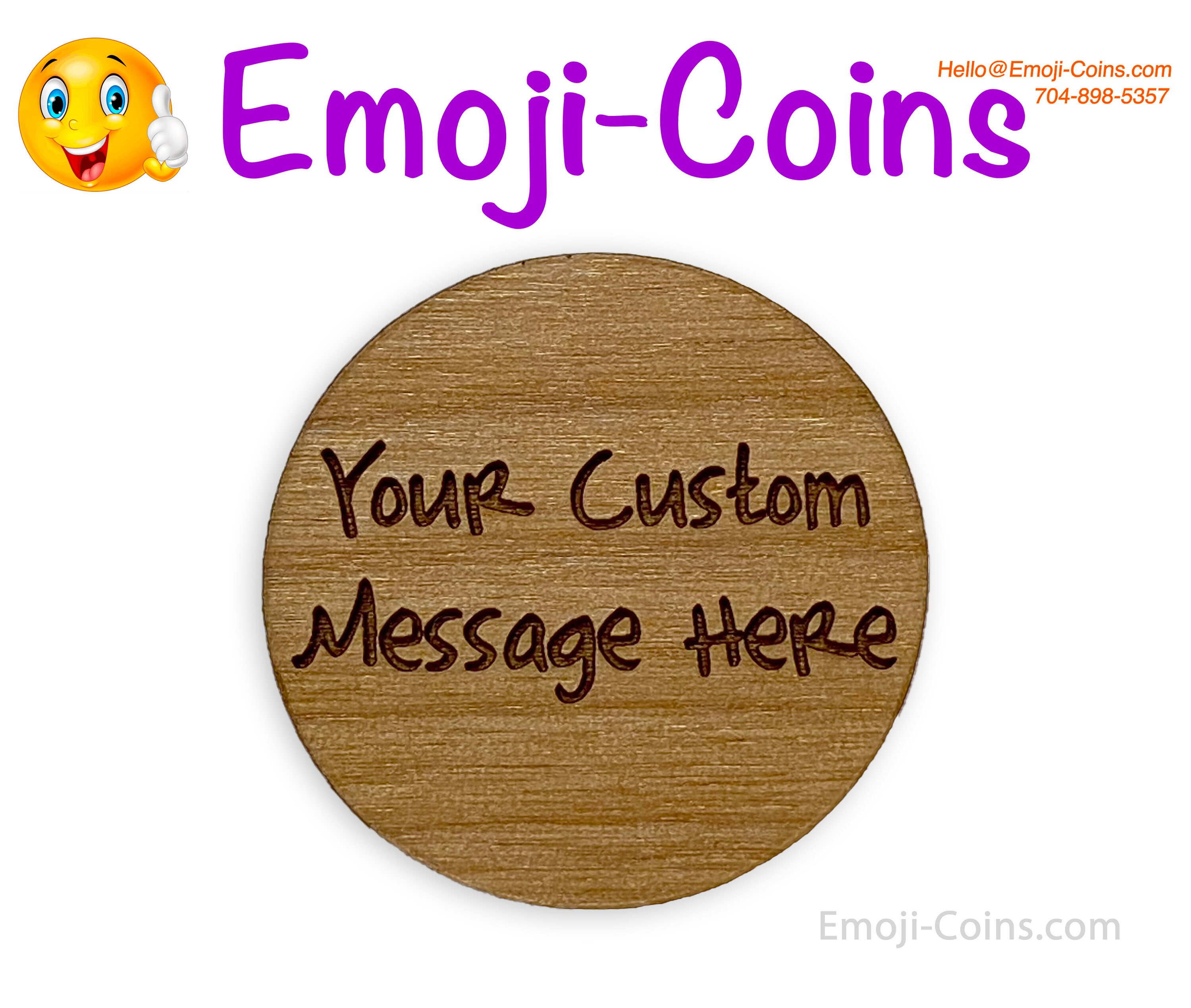 Laughing Face Emoji-coin | Messages of Hope and Encouragement Token ...