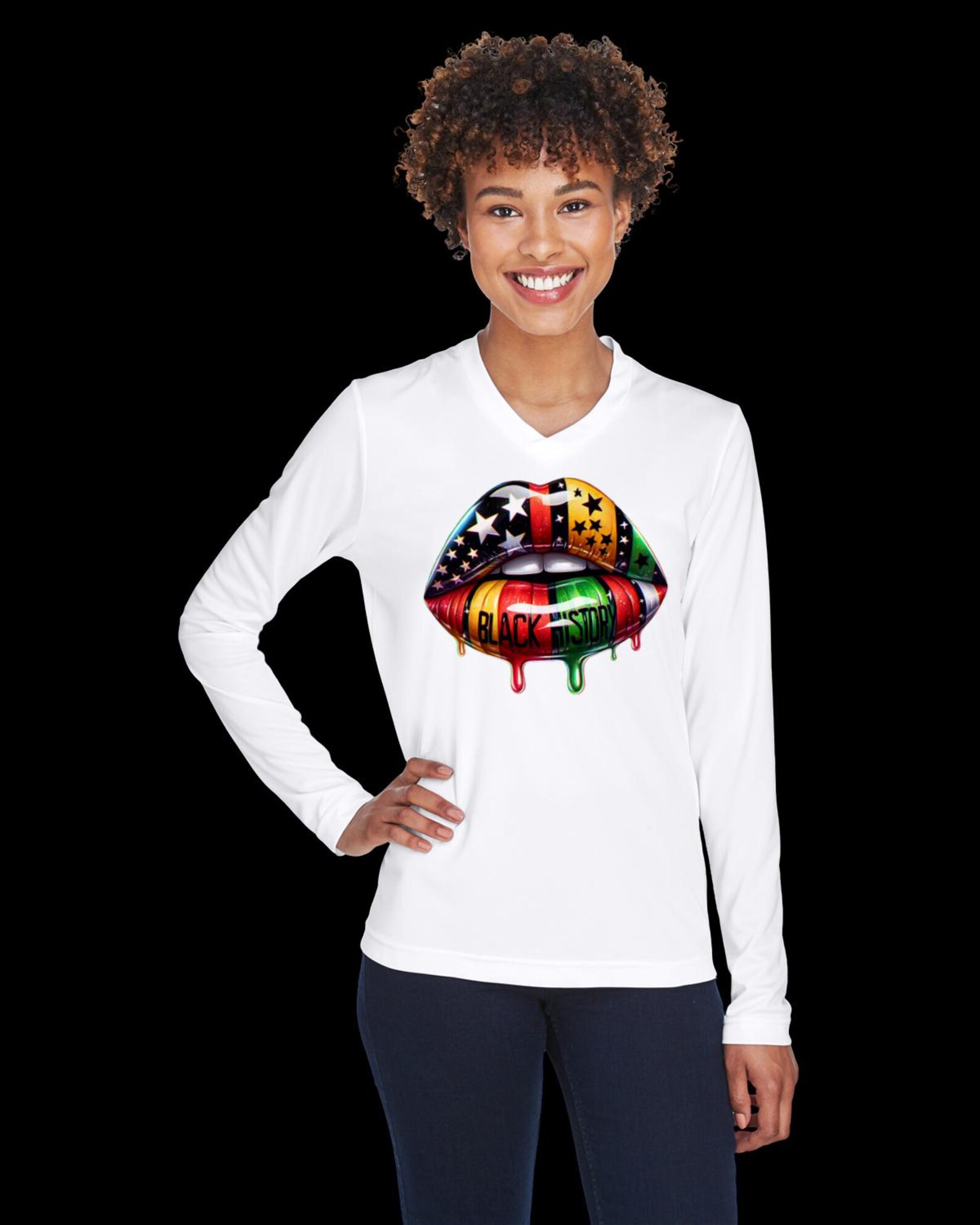 Lips Black History Sublimation Drip PNG - Etsy