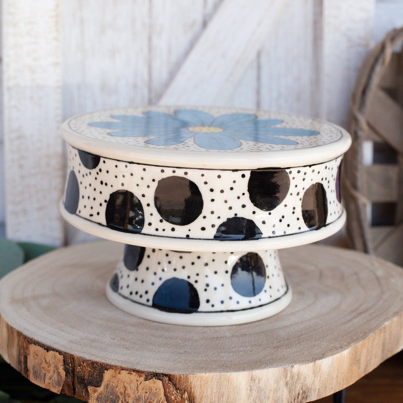 Pottery Cake Stand - Etsy