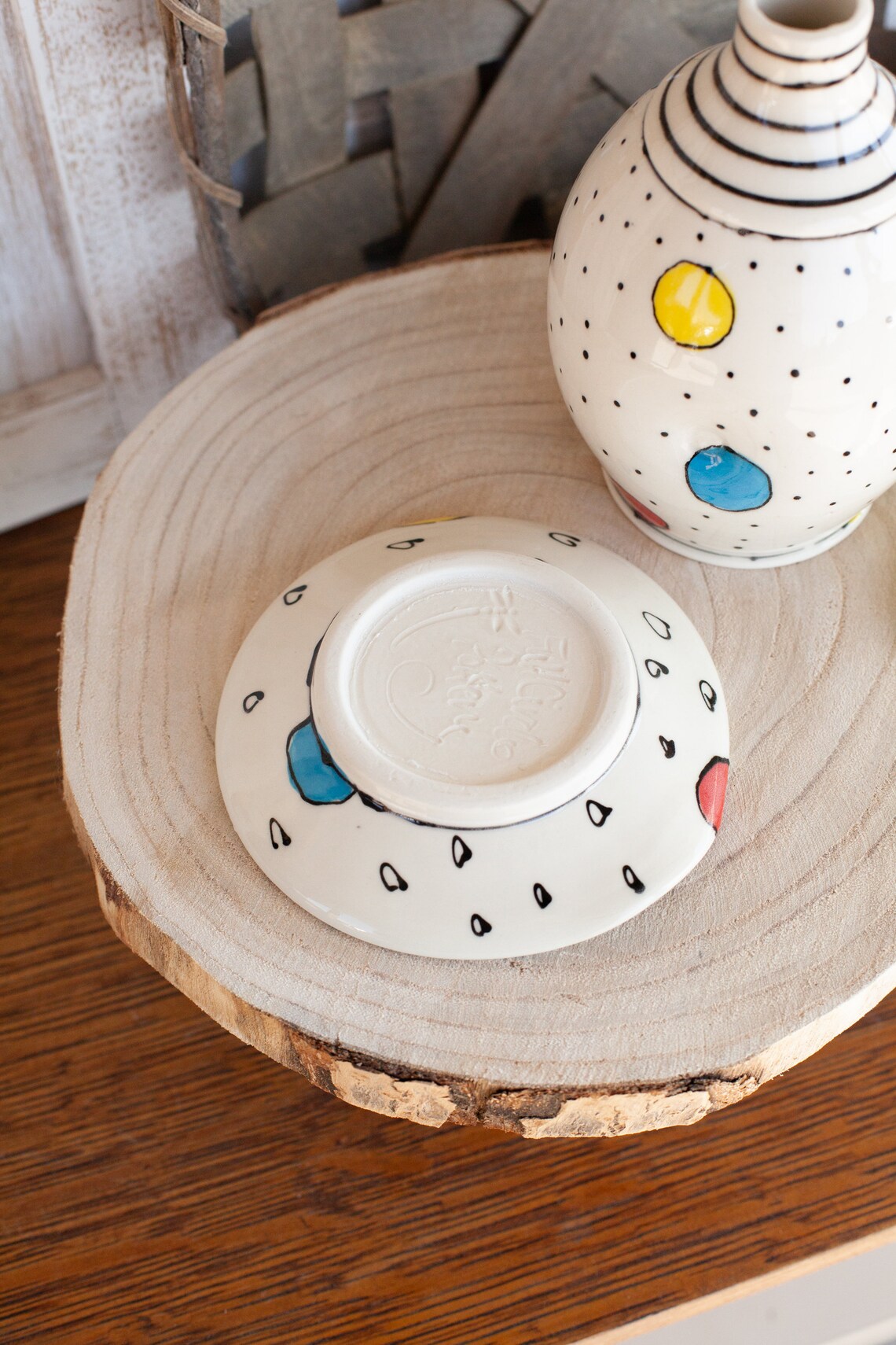 Dots Spoon Rest Ceramic Spoon Rest Handmade Pottery Porcelain Spoon ...