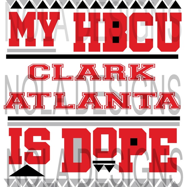 Clark Atlanta University Logo - Etsy