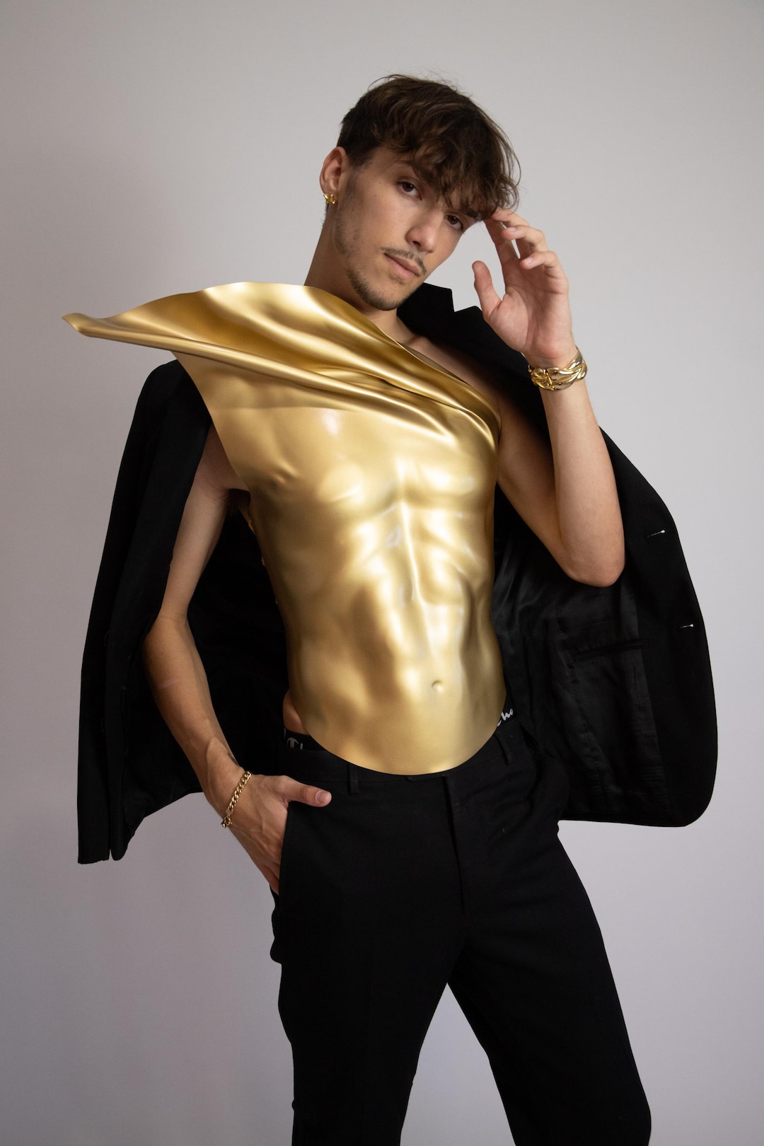 Custom Gold Corset: Men's Warrior Fashion Armor - Etsy