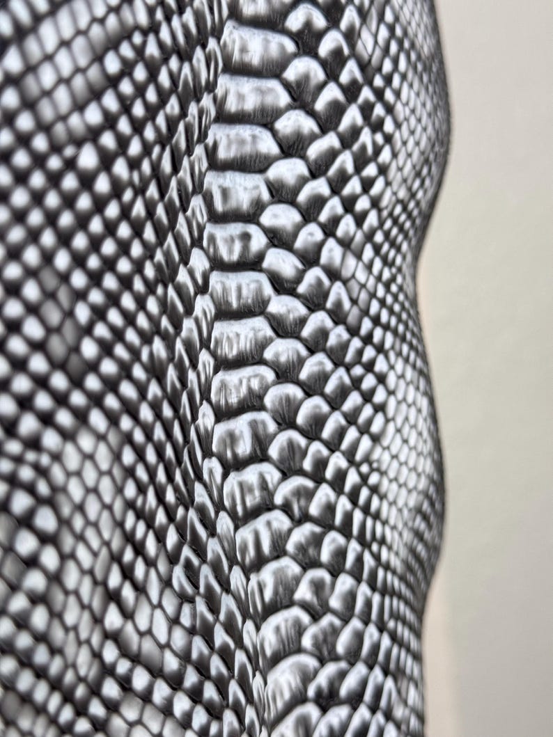 Silver Snake Print Corset Avant Garde Sculptural Bustier Lace up Armor ...