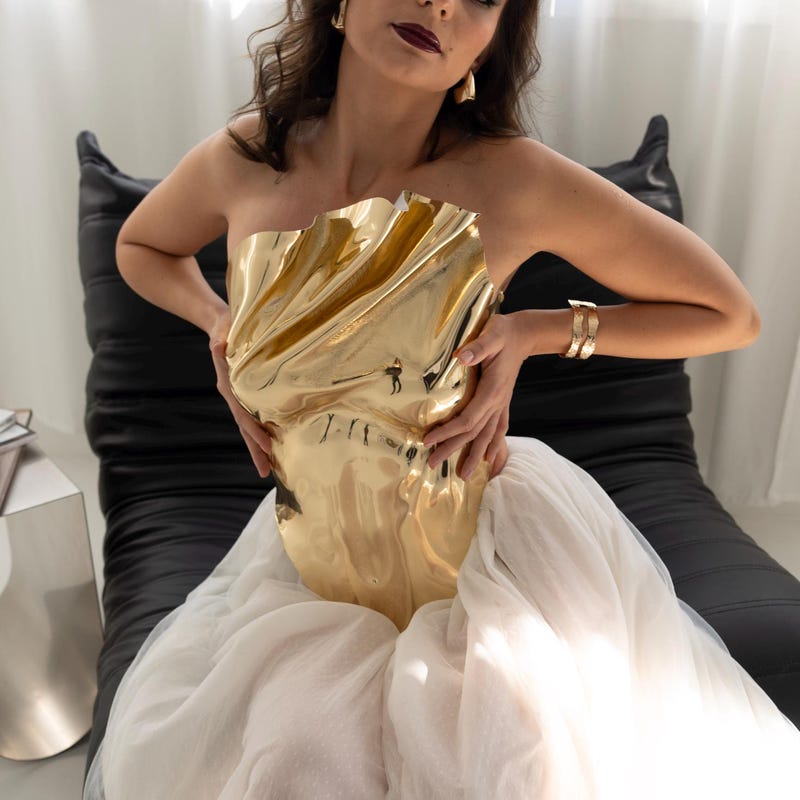 Metal Top Corset - Etsy