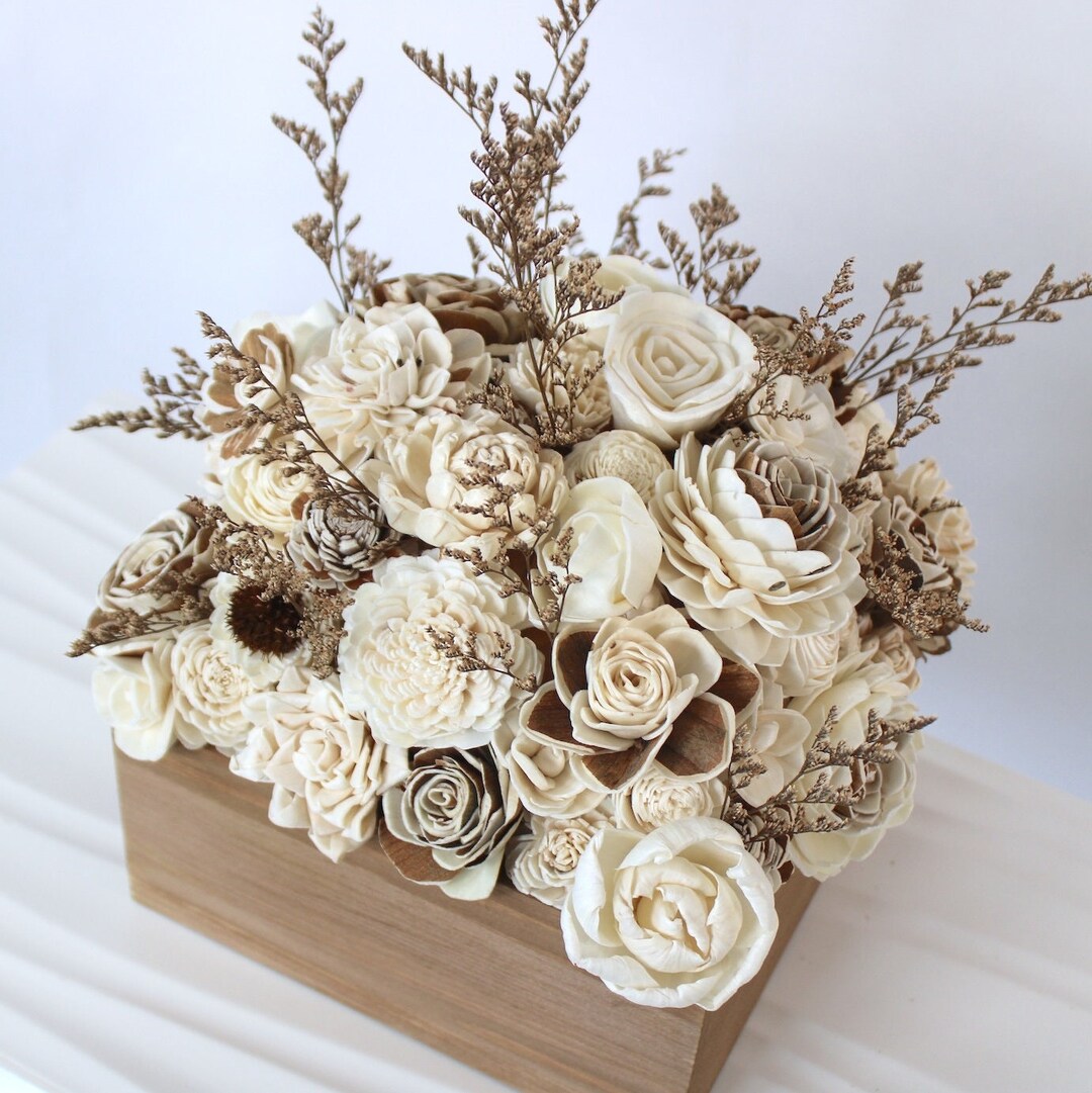Millie Sola and Dried Floral Centerpiece / Dried Flower Centerpiece ...