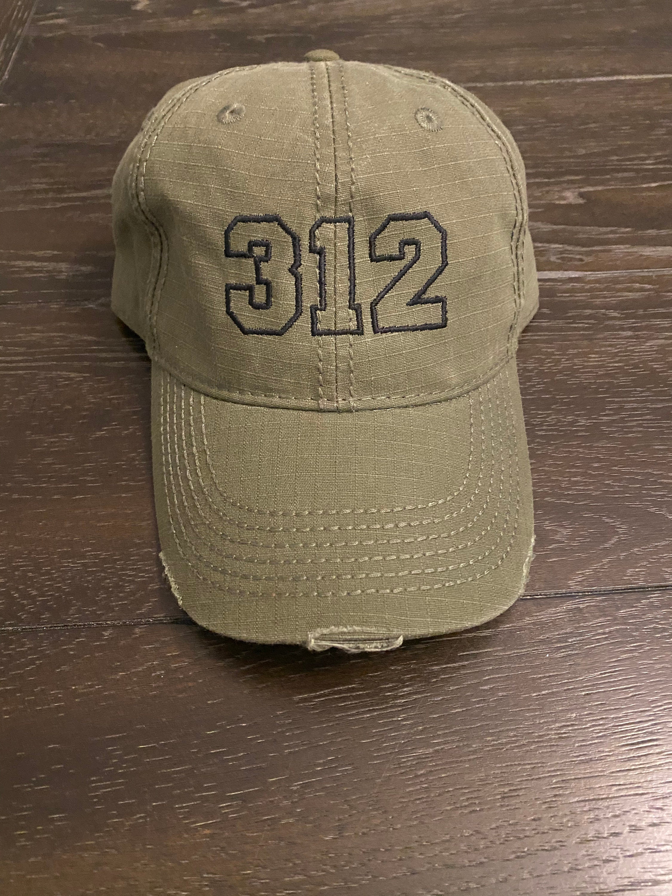 Unisex Distressed Area Code Hat - Etsy