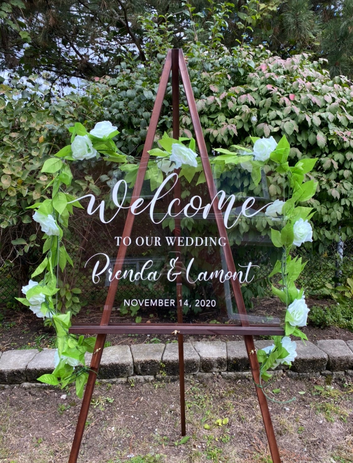 Wedding Sign Acrylic Wedding Welcome Sign Welcome to our | Etsy