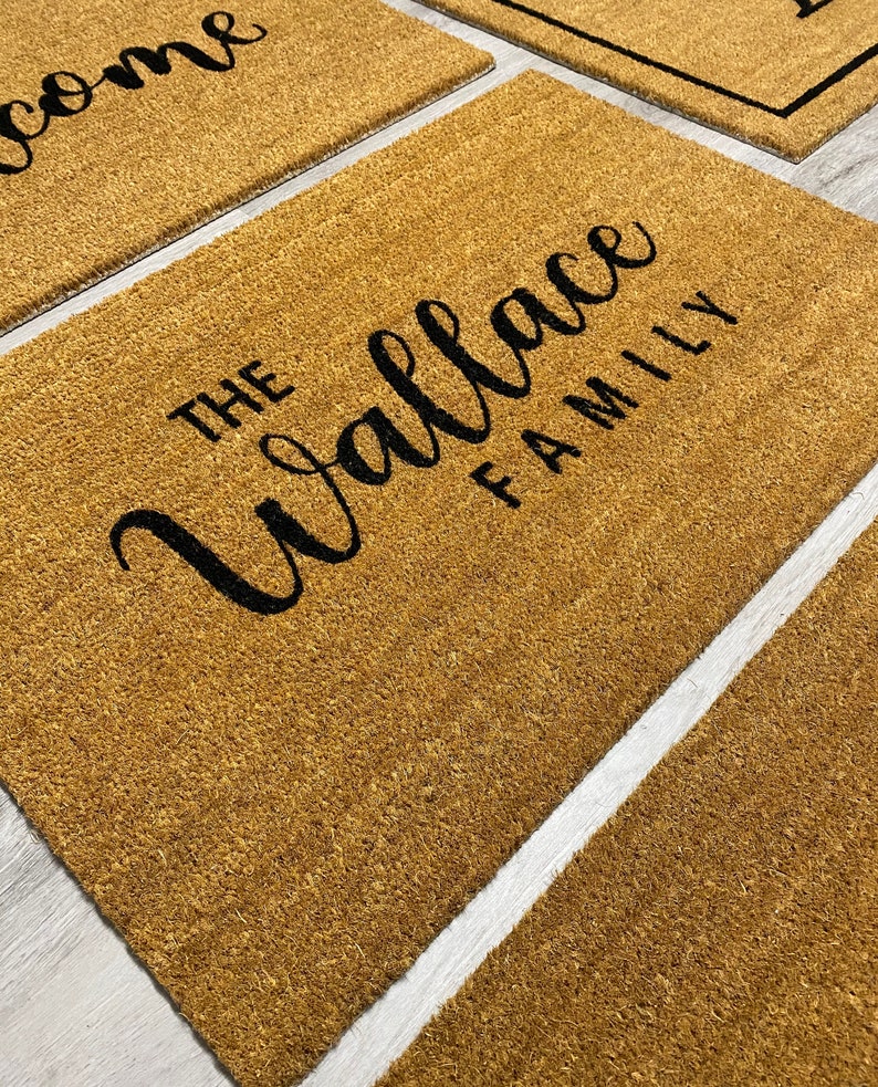 Welcome Mat Personalized Doormat Custom Doormat | Etsy Canada