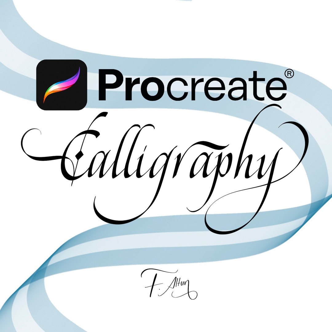 Calligraphy Brushes for Procreate / Lettering Brush Procreate / Italic Calligraphy Brushes for ...