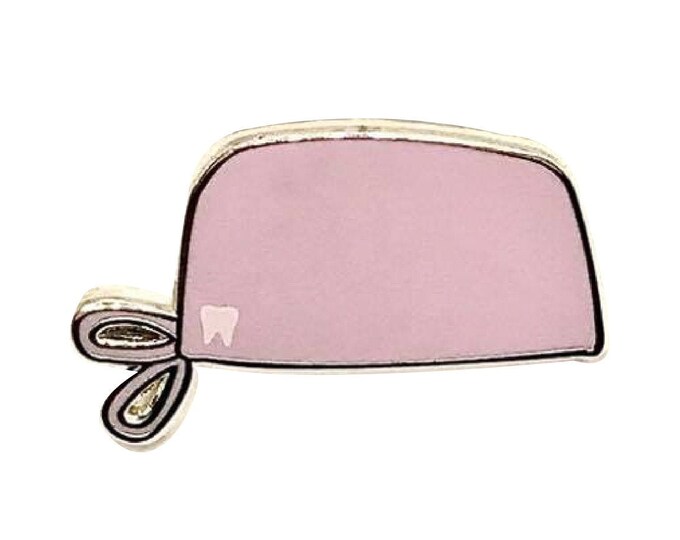 Scrub Cap Pin, Scrub Cap Enamel Pin, Dentistry Pin, Dentist Pin ...