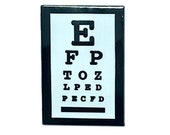 Optician Eye Chart Optometrist Eye Chart Optometry Enamel - Etsy