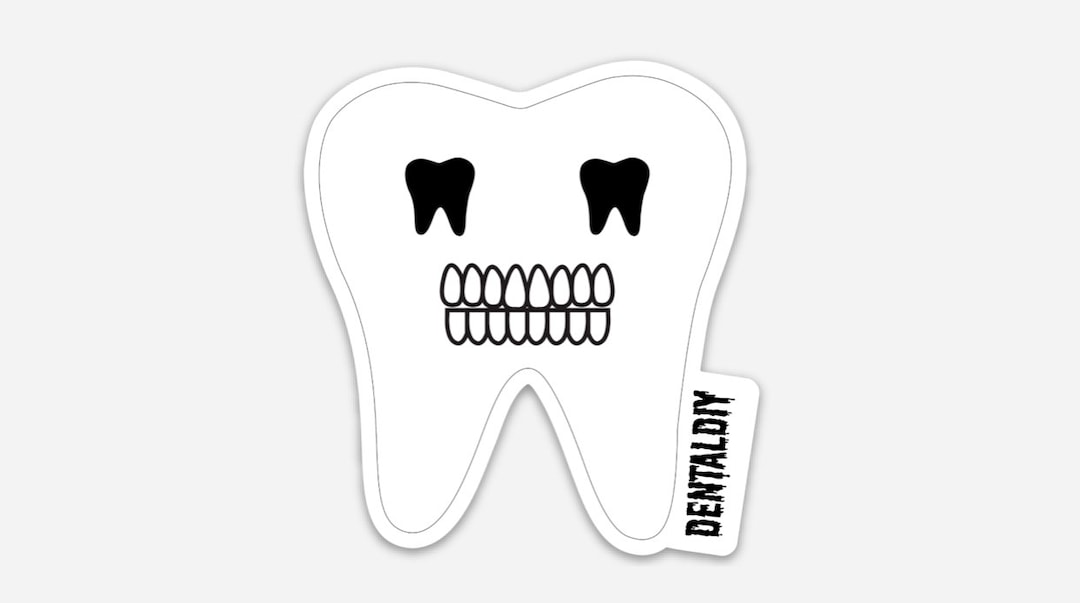 Skull Sticker, Dental Sticker, Tooth Sticker, Medical Sticker ...