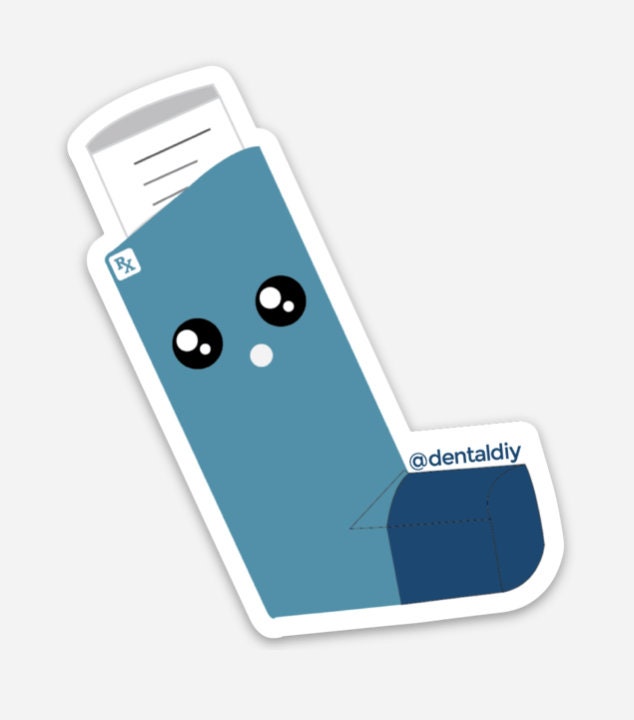 Inhaler Magnet or Sticker Pharmacy Pharmacist Pharmacy - Etsy