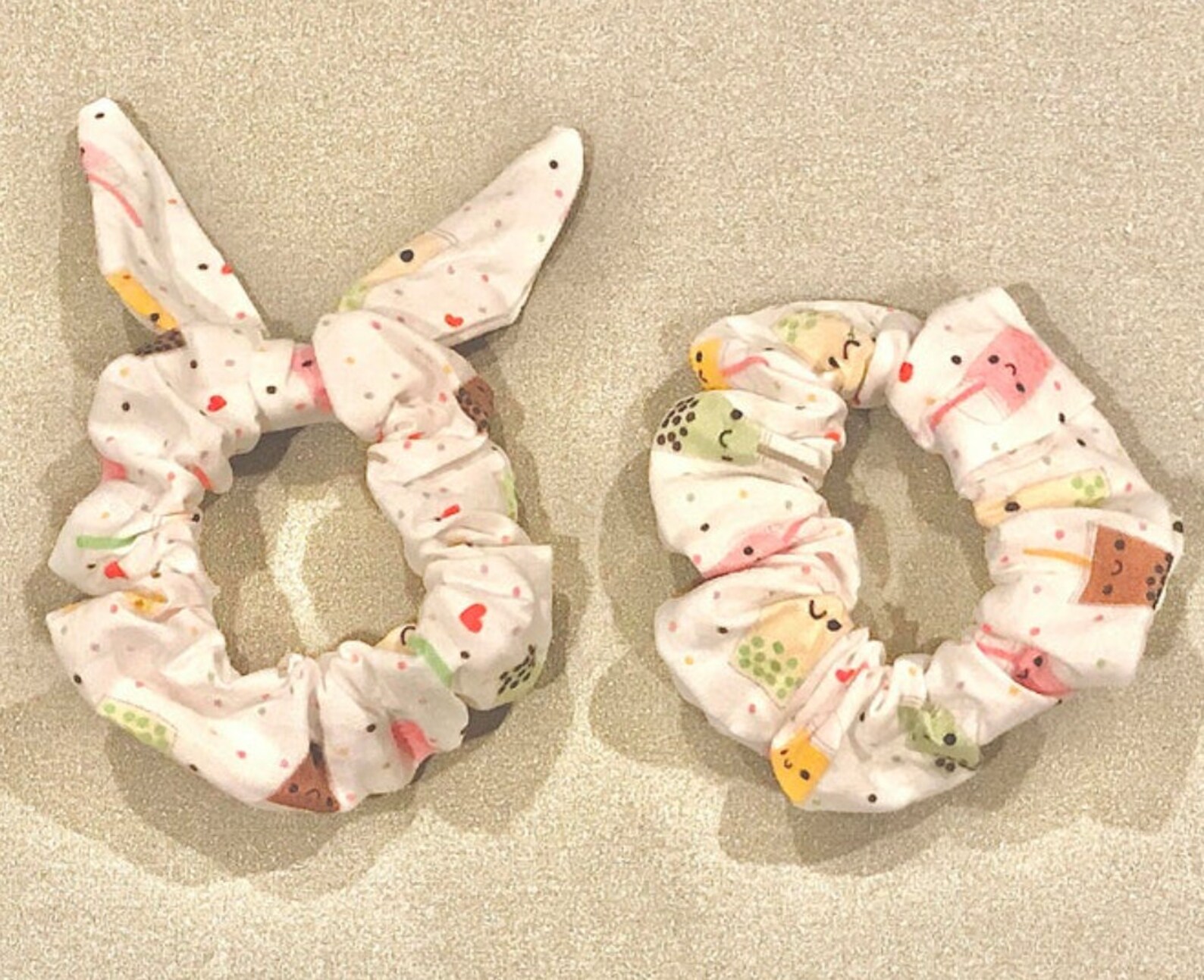 Bubble Tea Scrunchie scrunchies elastic tie hair tie | Etsy