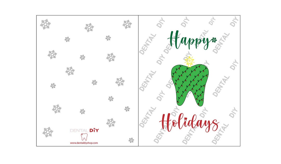 Printable-digital Download File Happy Holidays Greeting Card, Christmas ...