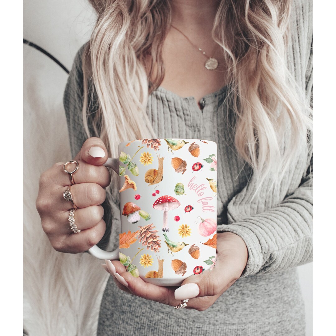 Fall Collage Mug Cottagecore Cottage Core Style Mugs Woodland - Etsy