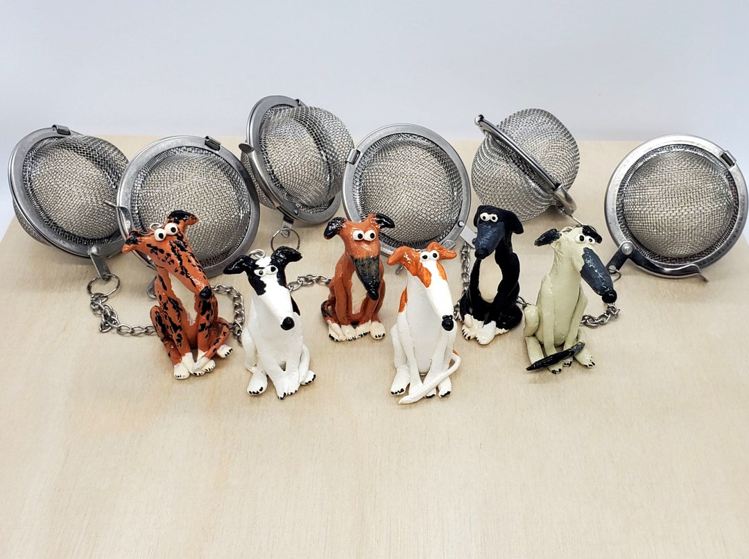 Cute Greyhound Infuser Ball / Hand Made Greyhound Tea Infuser ...