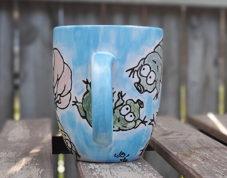 Cute Tardigrade Mug / Hand Painted Tardigrade Mug / Cute Waterbear Mug ...