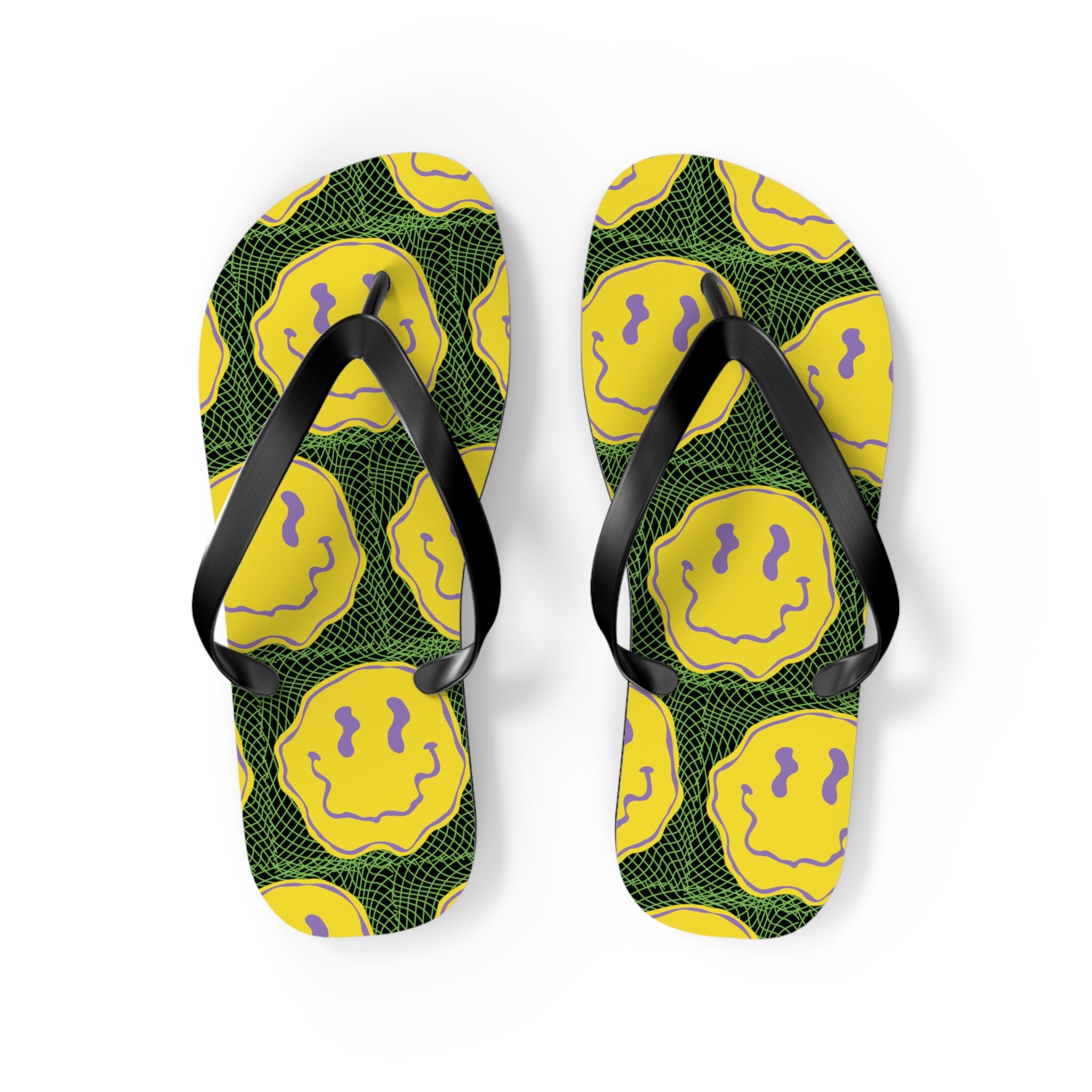 Smiley Flip Flops - Etsy