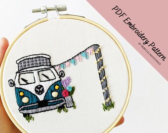 Vw Bus Embroidery | Etsy