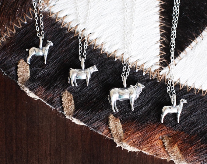 Livestock Necklace, Livestock Jewelry, Heifer Necklace, Steer Necklace ...