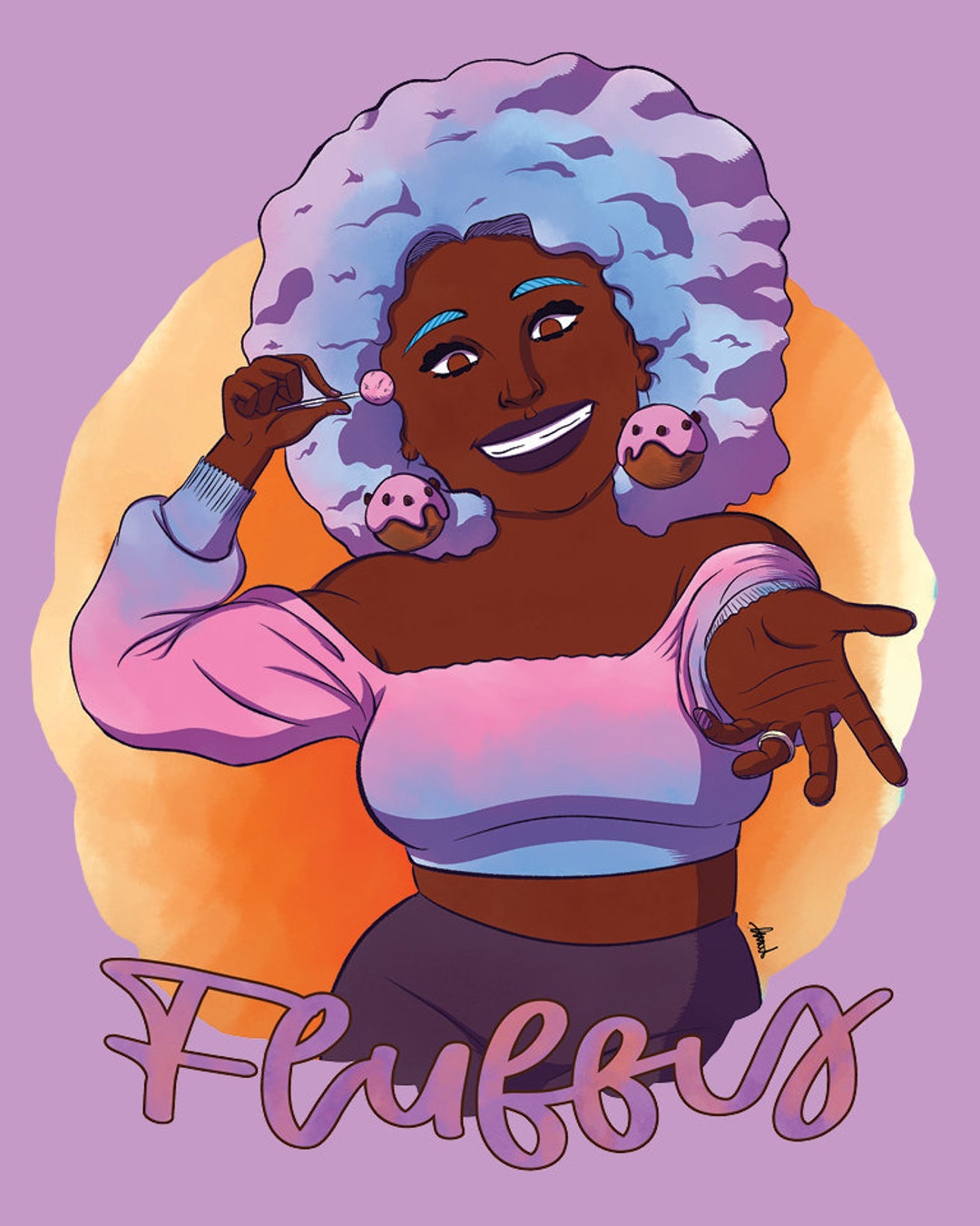 Fluffy - Poster Print - Etsy