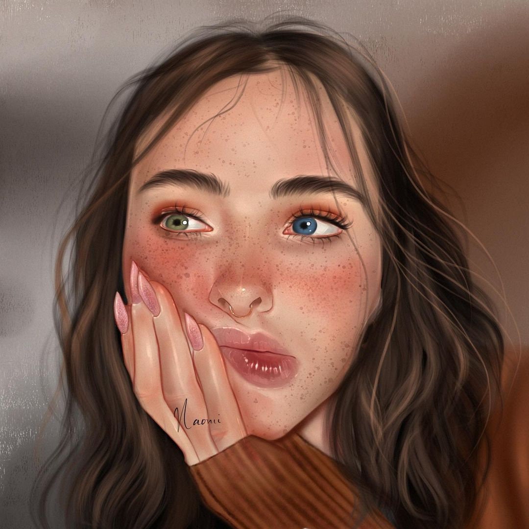 Custom Realistic Digital Portrait, Hand Drawn Portrait, Family Portrait ...