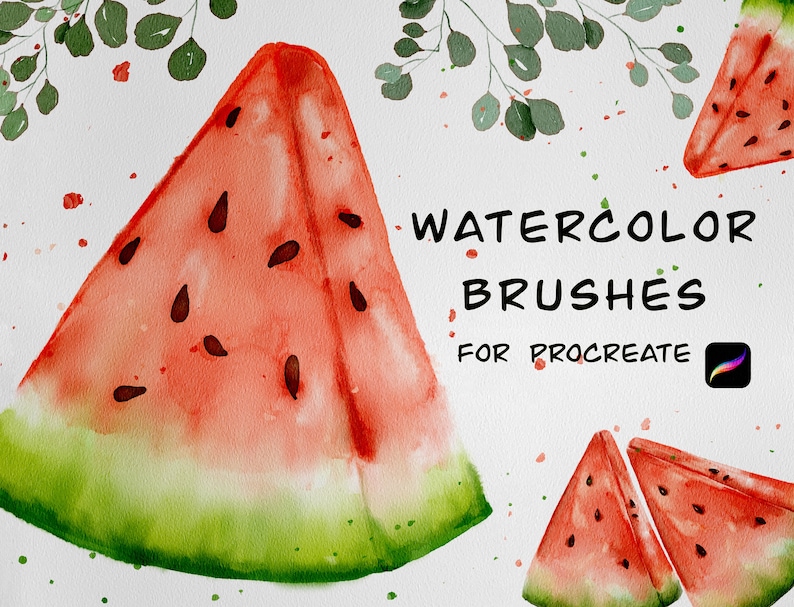 Realistic Watercolor Brushes for Procreate Watercolor Brush - Etsy
