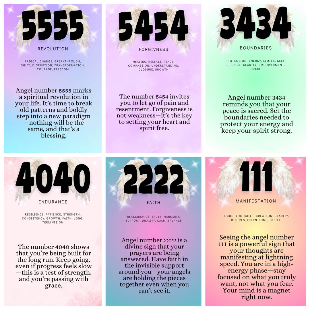 Angel Numbers Oracle | Manifest It | Intentions | Universe Has My Back ...