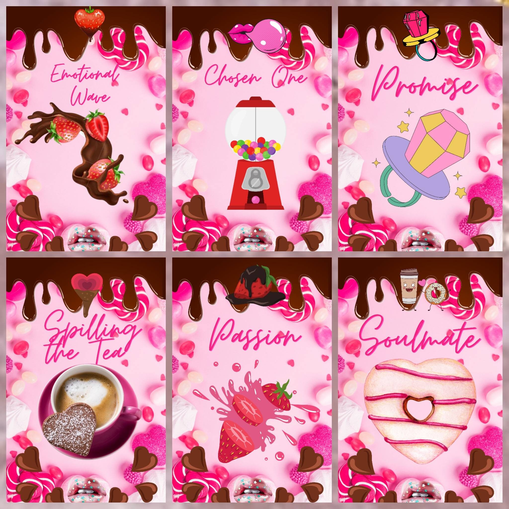 Chocolate Candy Kisses Sugar Rush of Love Oracle Valentine's Day - Etsy