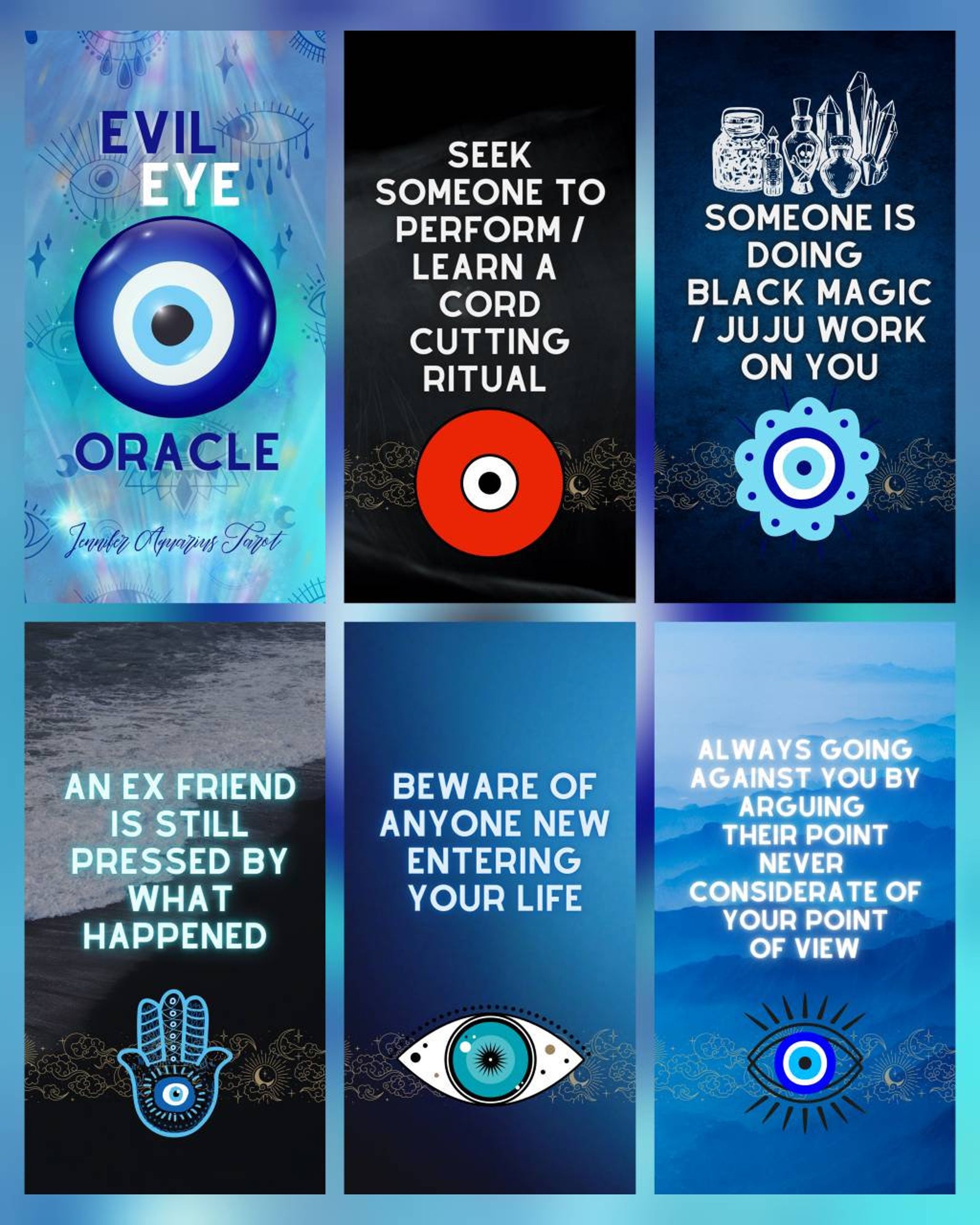 Evil Eye Oracle Haters Exposed Return to Sender 120 - Etsy