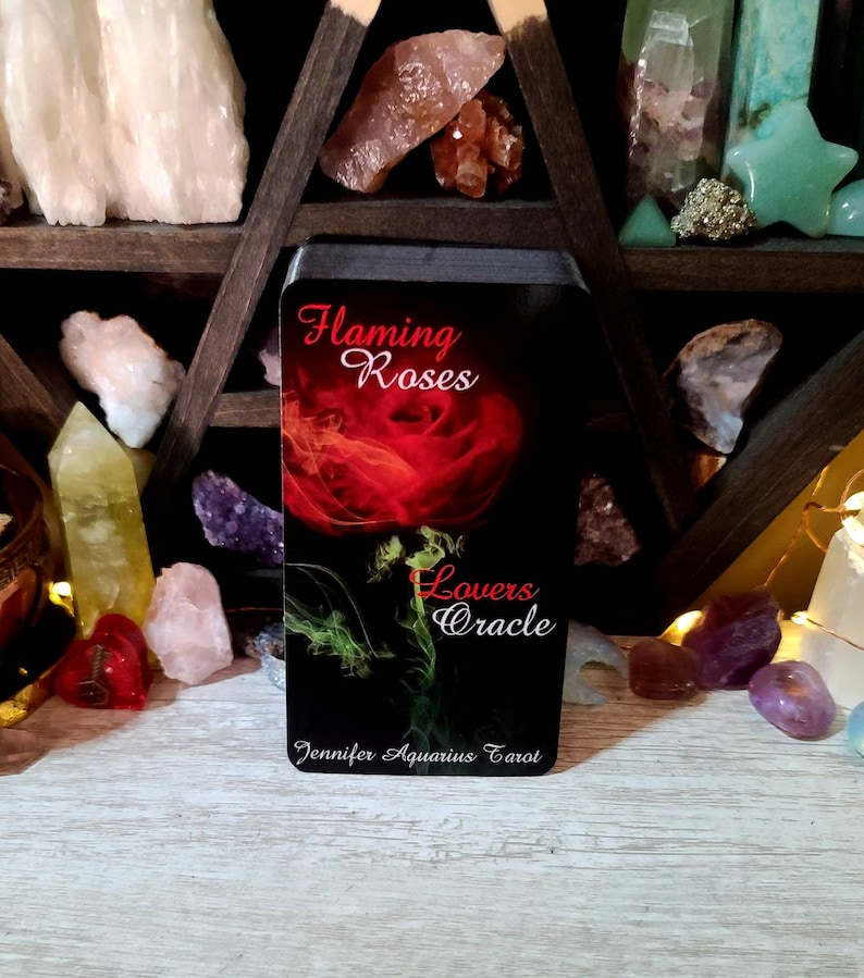 Flaming Roses Lovers Oracle - Etsy