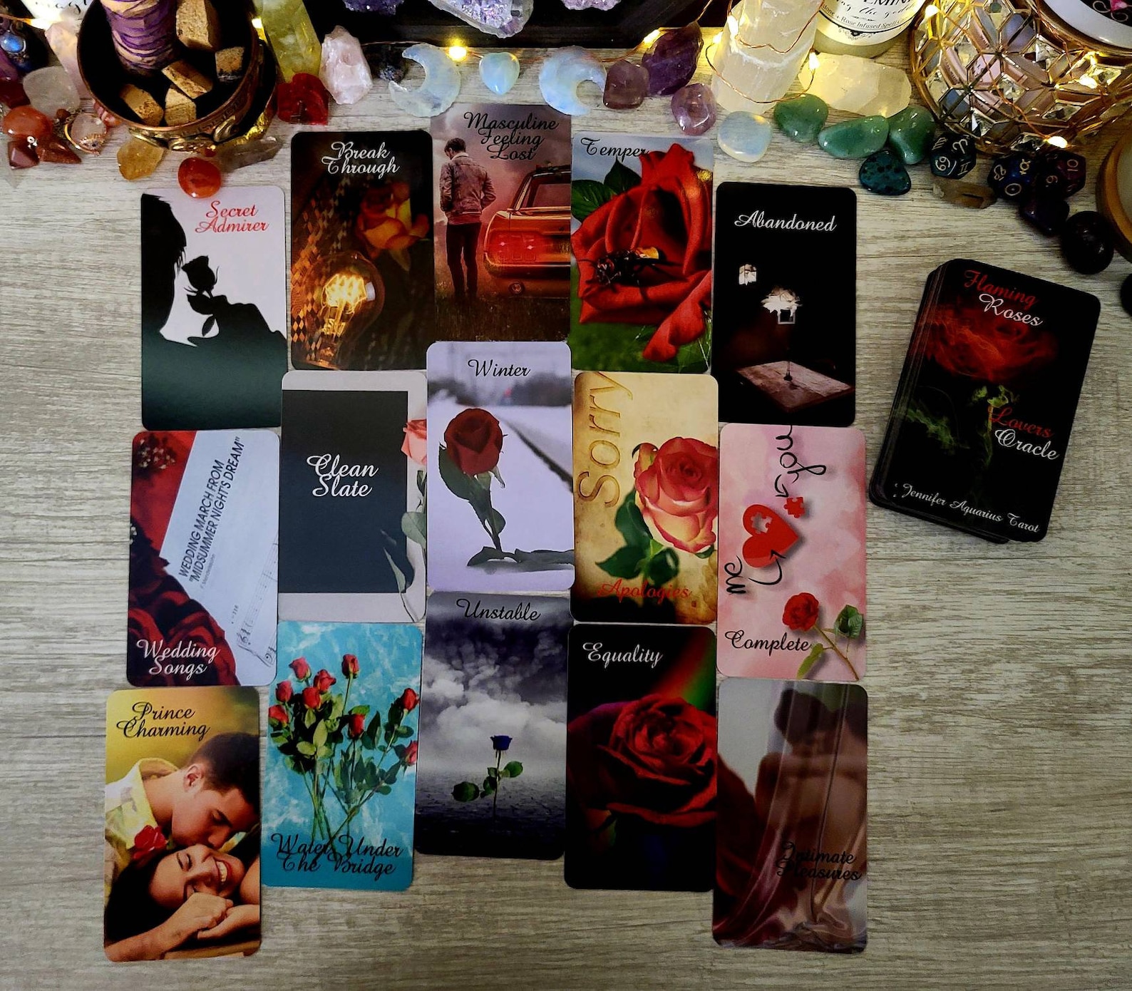Flaming Roses Lovers Oracle - Etsy