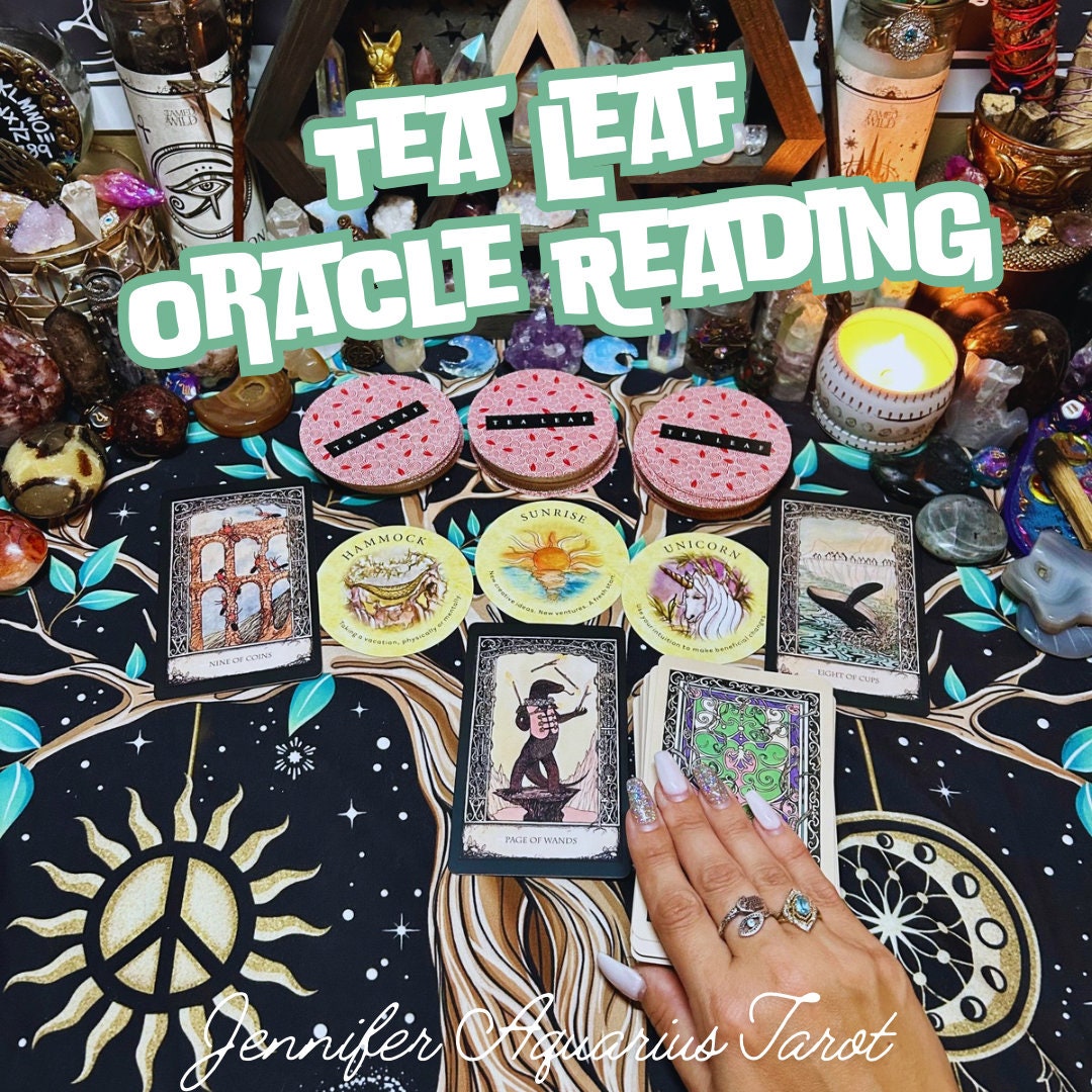 Tea Leaf Oracle Cards Reading What Energies Are Surrounding You at This ...
