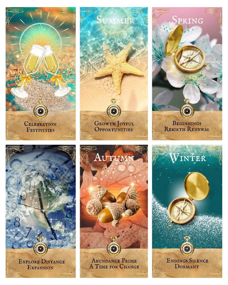 Sands of Time Oracle Cosmic Divine Timing Wisdom - Etsy