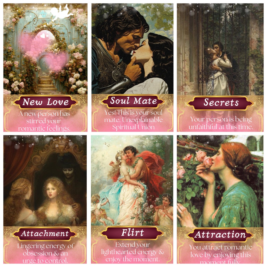 Romance Angels of Love Oracle Twin Flame Soul Mate Love Situations - Etsy