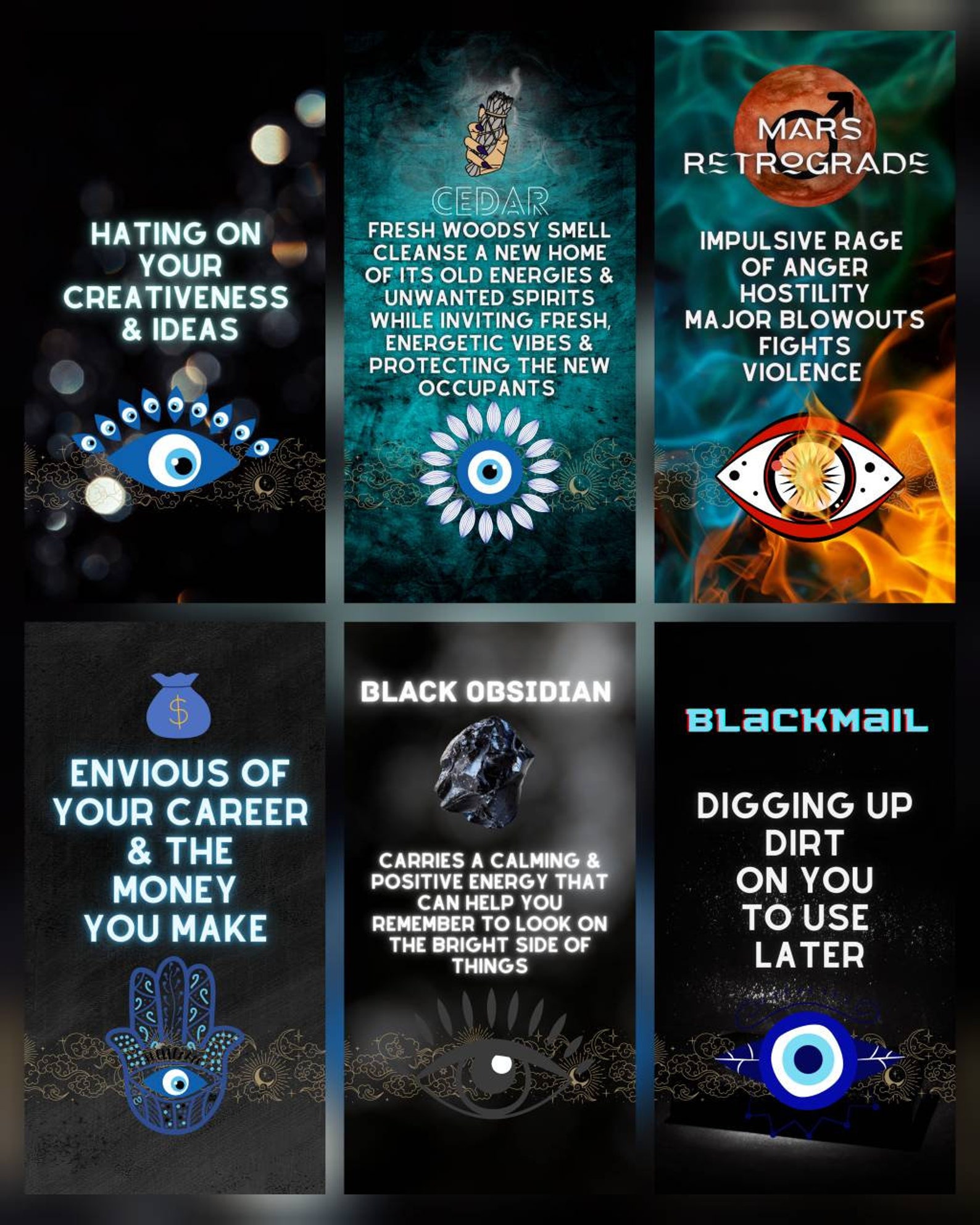 Evil Eye Oracle Haters Exposed Return to Sender 120 - Etsy