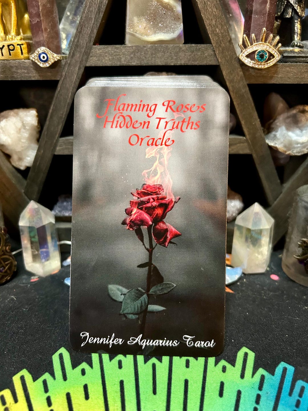 Flaming Roses Hidden Truths Oracle | OG Deck | Love Situations | Truths ...