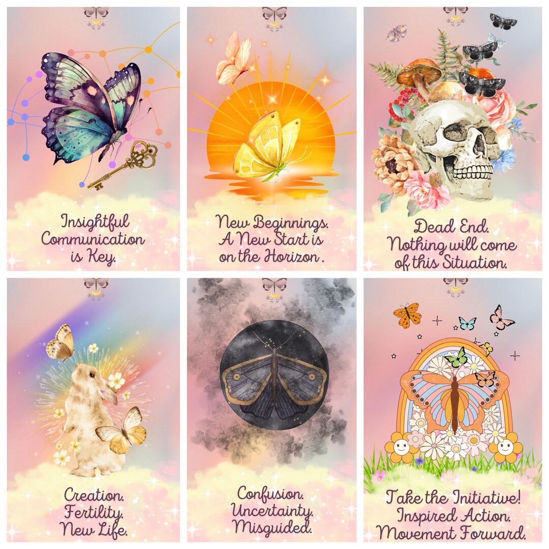 Butterfly Dreams Oracle | Affirmations | Manifestion | 80 Cards - Etsy